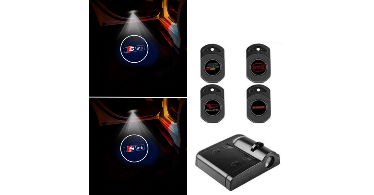 Projecteur LED logo SLine : Personnalisez votre véhicule avec style